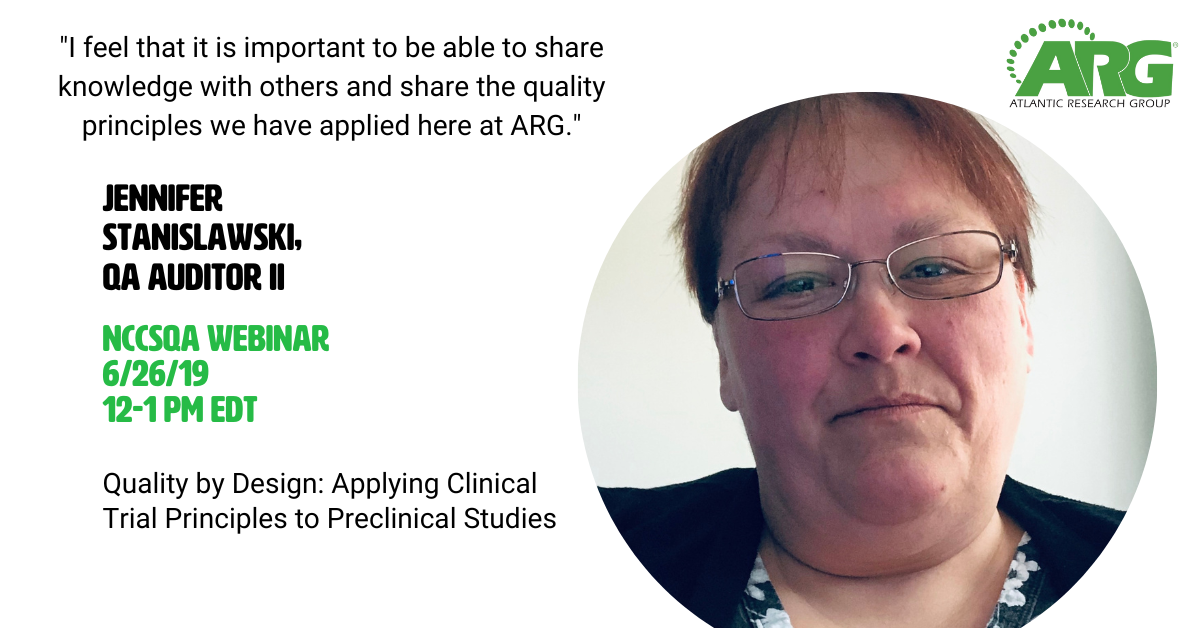 NCCSQA Webinar: Quality by Design, Presented by Jennifer Stanislawski ...